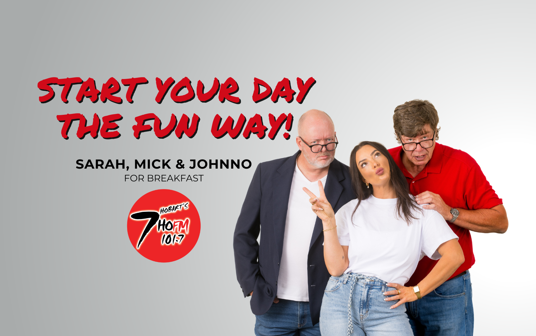 Sarah, Mick & Johnno for Breakfast - 7HOFM